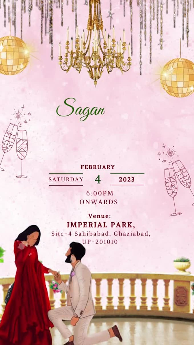 Wedding invitation through digital form like short video invitation by ...