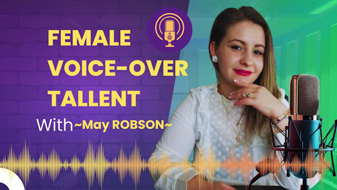 Record a female american english voice over for your project by ...