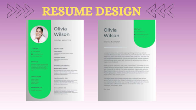 Design beautiful resume and cover letter, template, editing by Ayesha ...