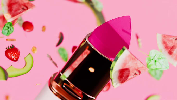 Do 3d cosmetics animation 3d skincare 3d lipstick modeling 3d product ...