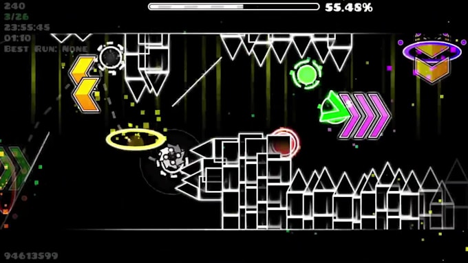 Build a geometry dash layout by Rottten_beans | Fiverr