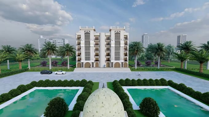 O architecture 3d model exterior rendering and interior by Modern34 ...