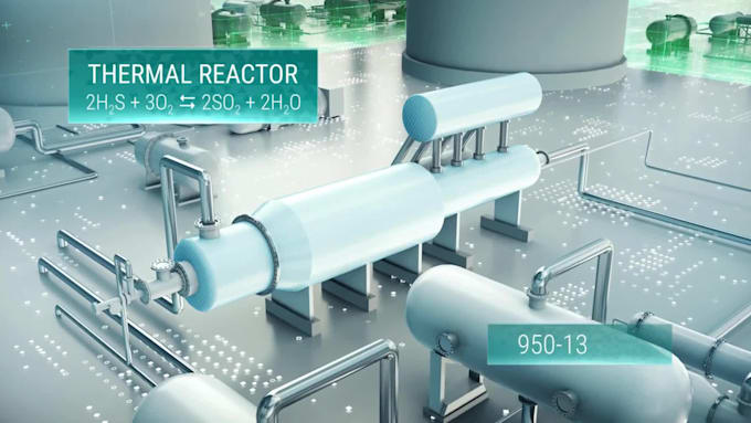 3d industrial video chemical refinery manufacturing line engineering ...