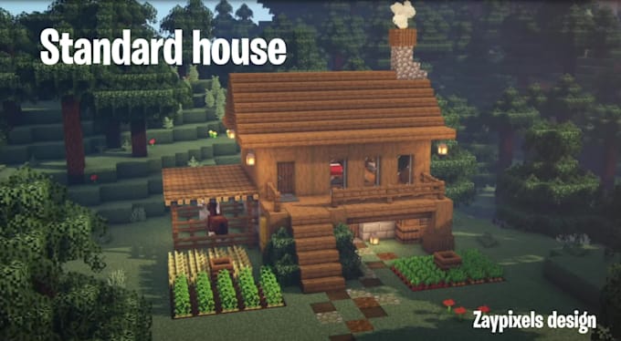 Create a minecraft house in your multiplayer world by Atiksh_garg | Fiverr