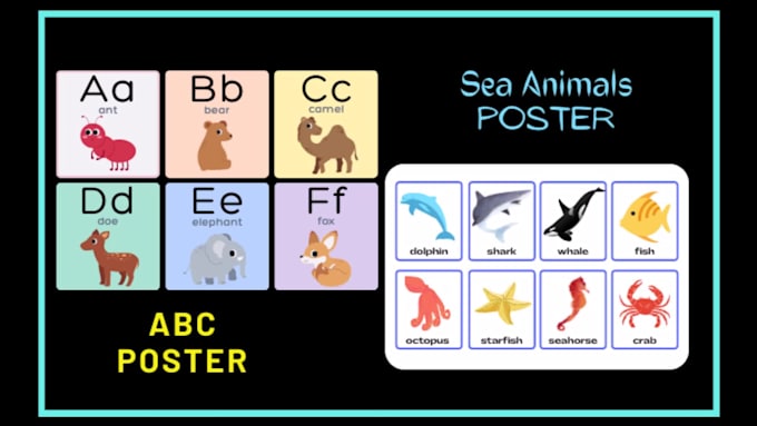 Do cute abc posters, and flashcards for preschool kids by Azqaakhtar ...