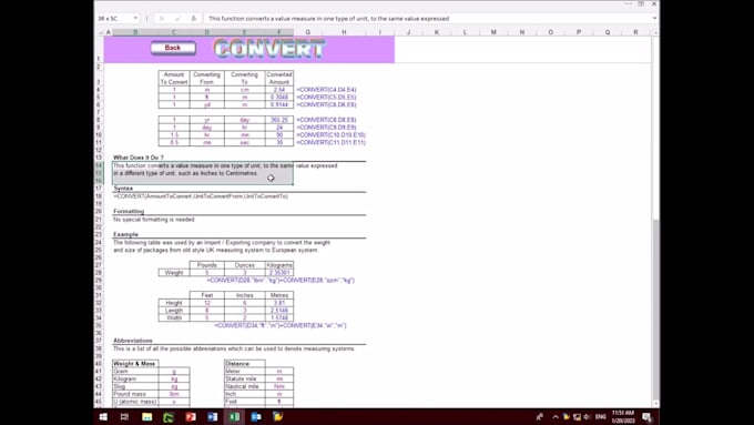 Provide you 350 excel formulas with detailed examples by Muhammadaqib747 | Fiverr