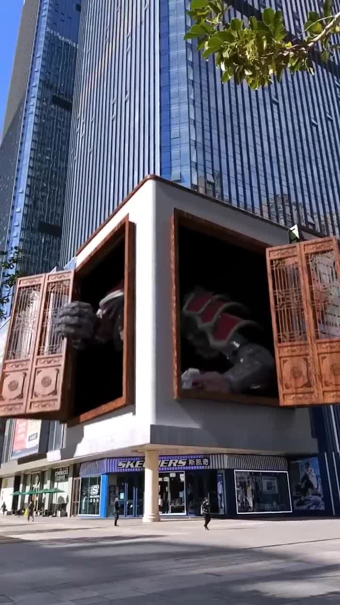 3d billboard animation, anamorphic video, 3d led screen, cgi ads vfx ...