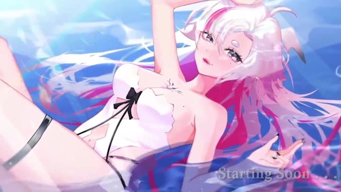 Do animated vtuber starting soon brb twitch screens for 2d live vtuber streamer by Hightuber ...