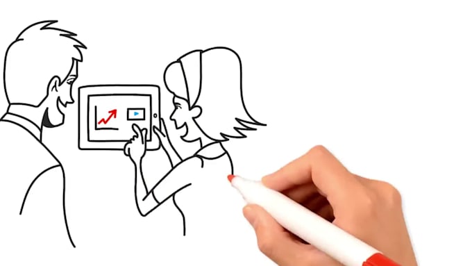 Create colourful whiteboard animations explainer video, doodles, 2d ...