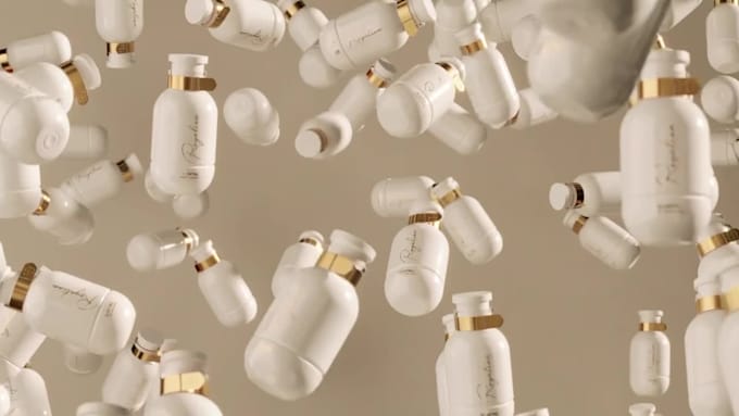 Create 3d fragrance animation, 3d perfume bottle animation with liquid ...