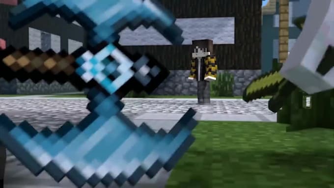 Animate 3d minecraft music intro trailer video short minecraft ...