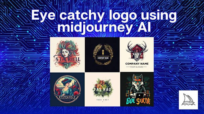 Create eye catchy logo using midjourney ai by Illywolff | Fiverr