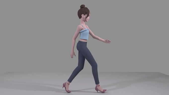 Do walk cycle animation, gib idle,running, jumping cycle,2d to 3d pose character by Alatiseanu ...