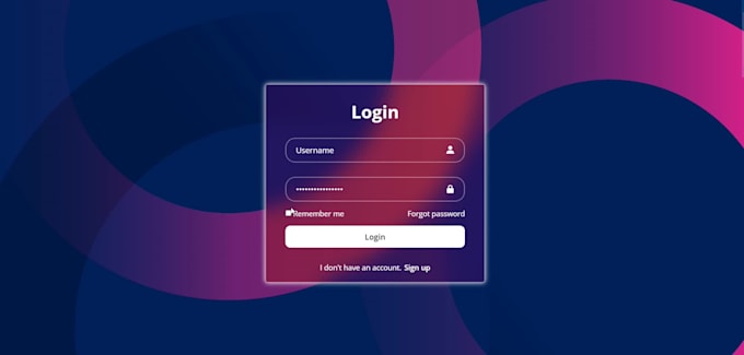 Design your gradient login page in 2 days in only html, css by Romeorel ...