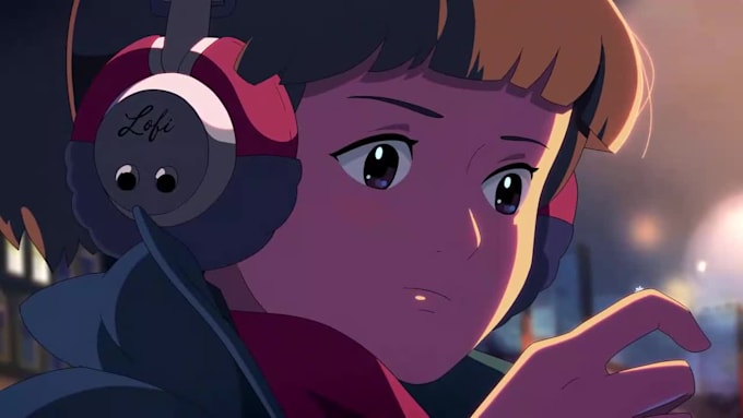 Make lofi animation, lofi loop animation, animated gif for your music ...