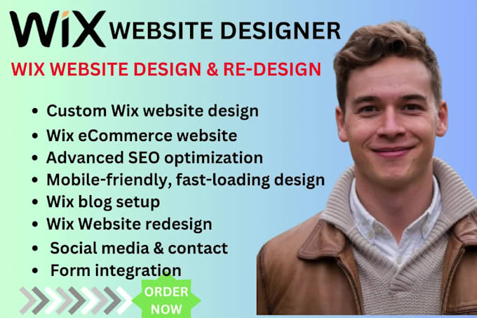 Design redesign wix website with wix editor studio mobile optimization ecommerce by ...