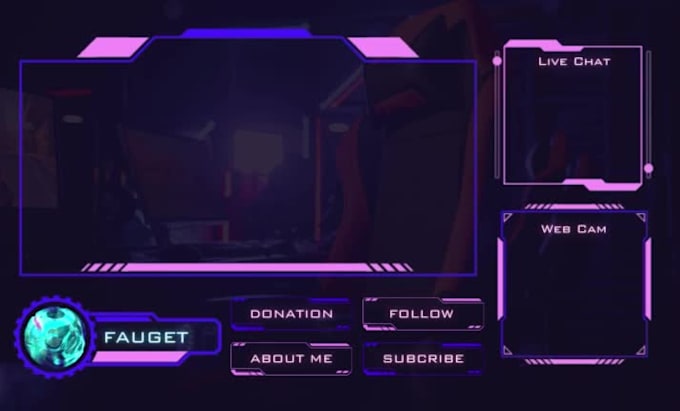 Design custom animated twitch overlay by Tabiraheel | Fiverr