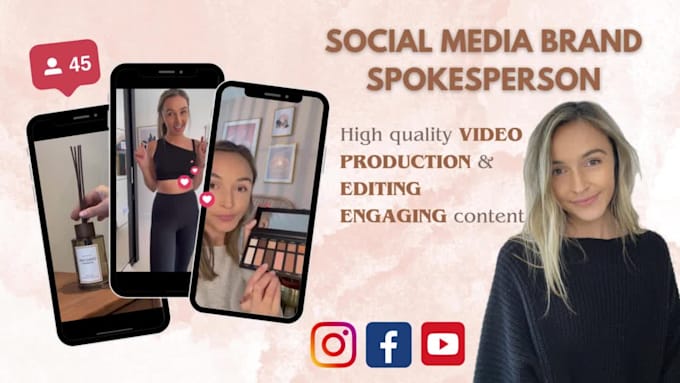Be the spokesperson for your brand by Holly_ugc | Fiverr
