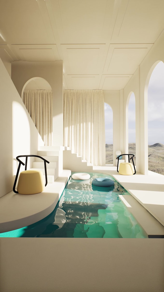 Realistic interior designs and renderings by Rahmikarakoc | Fiverr