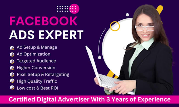 Run highly effective facebook ads campaigns by Afshan7 | Fiverr