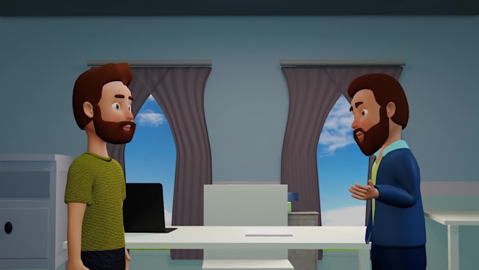 Create and animate 2d 3d character animation for movie, video, ads or ...