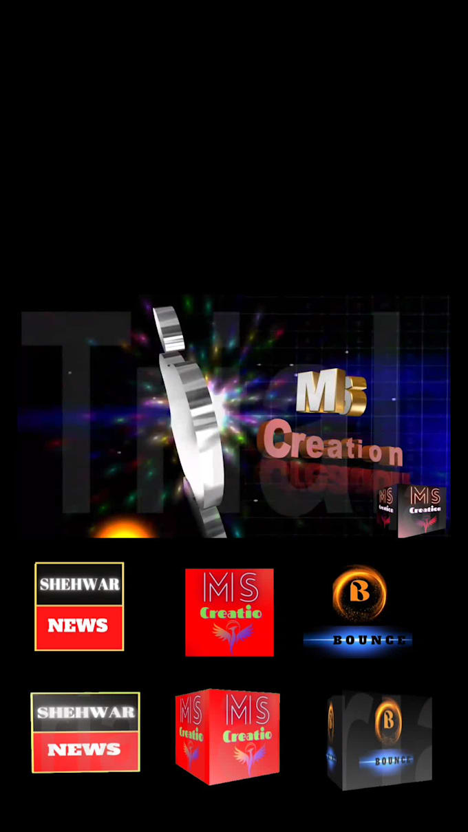 Design logo animation, background animation and 3d rotating animation ...