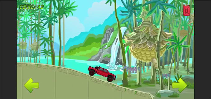 Build unity 2d platformer car racing game, mobile and pc retro car top ...