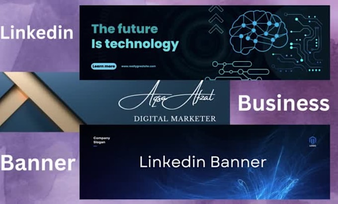 Do a professional background linkedin banner and facebook designs by ...