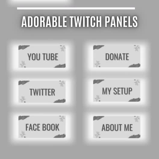 Design unique, cute and custom twitch panels for you by Moonabhatti157 ...