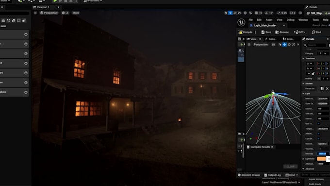 Do light in unreal engine level, optimization, blueprint by Nemanja3d | Fiverr