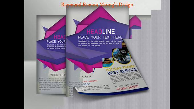 Design excellent and attractive flyers for you by Raymondmrong | Fiverr