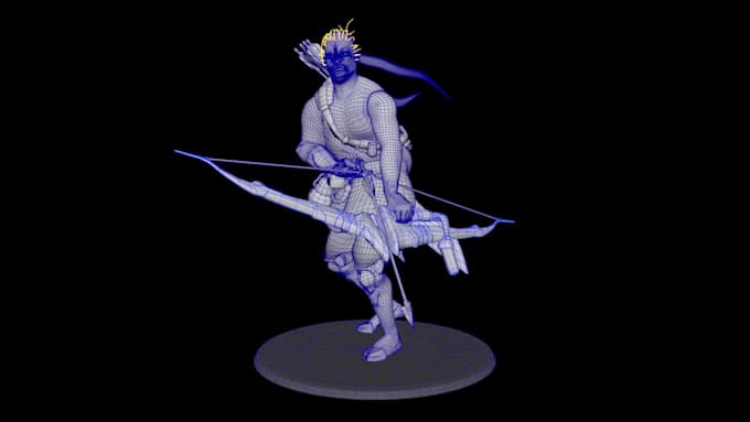 Texture 3d hand painted, modular ue5 3d character, polygons 3d model ...