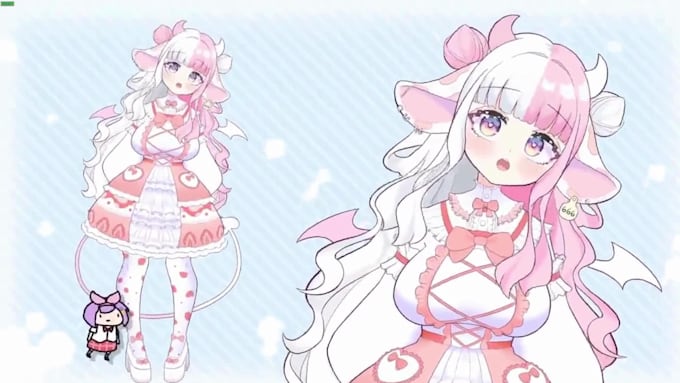 Draw and rig anime live2d vtuber 2d vtuber model 2d vtuber rigging by ...