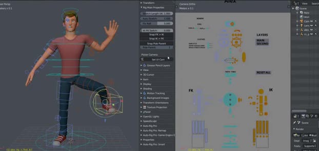 3d character in maya,full body rig,facial rig,rokoko rig,weightpaint ...