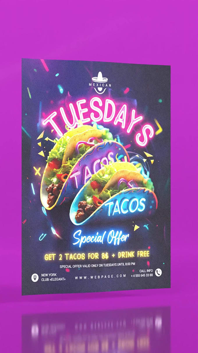 Create 3d animated poster flyer by Mdlabari | Fiverr