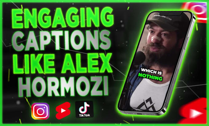 Edit Alex Hormozi Captions Style Instagram Reels Youtube Shorts And
