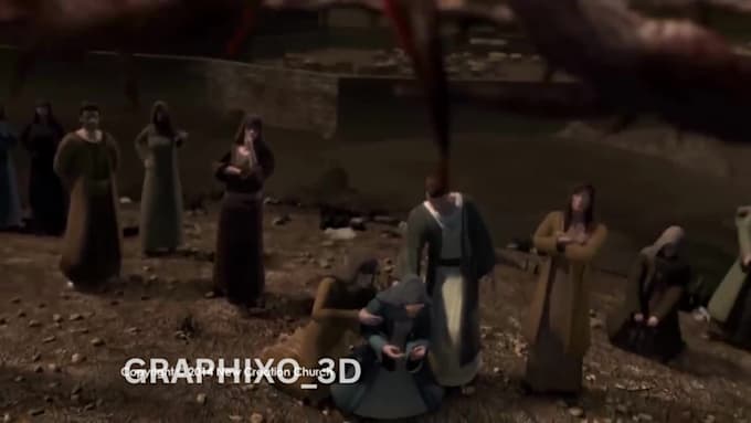 Create biblical 3d animation intros for church services, animated bible ...