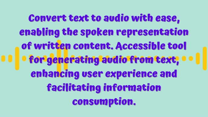 Convert written text into audio by Bannann | Fiverr