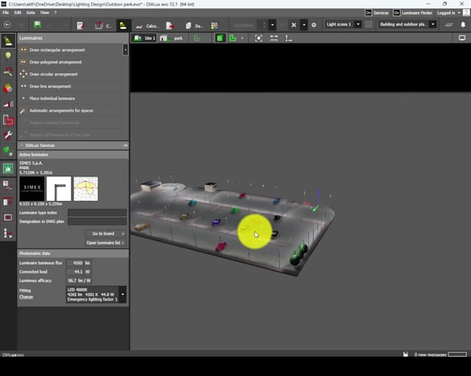 Provide lighting design, lighting projects using dialux by ...