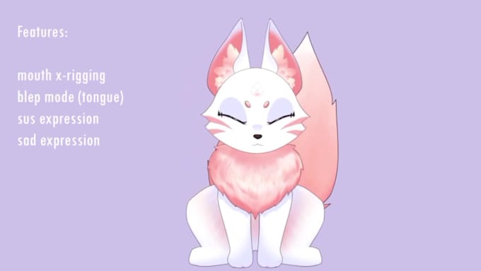 Design and rig live2d animal vtuber , live2d animal vtuber model by ...