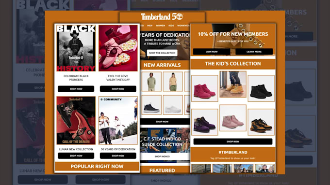 Design responsive editable html email template newsletter by ...