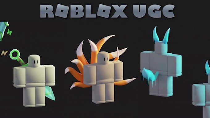 Create custom roblox ugc, roblox accessories, roblox props wearables ...