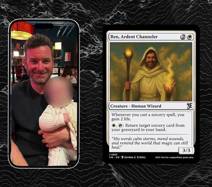 Create a custom magic the gathering card with your character by Duel ...