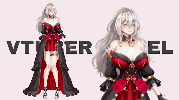 Draw and rig live2d vtuber model vtube studio vtuber rigging 3d vtuber vrchat by Koredexpara ...