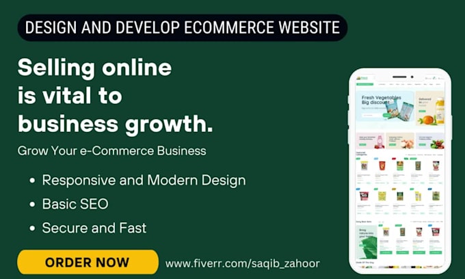 Create ecommerce online shopping website for your brand by Saqib_zahoor ...