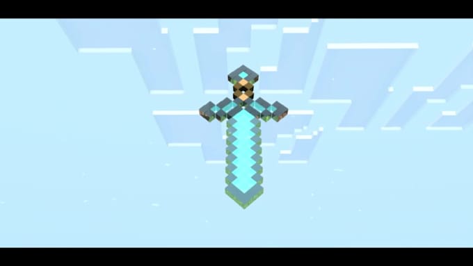 Make this 3d minecraft sword intro for your youtube channel by ...