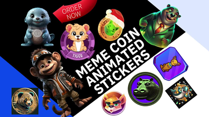Draw high custom 3d animated sticker telegram furry sticker discord ...