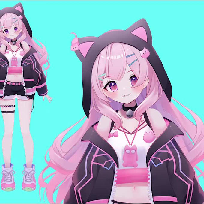Design and rig a high quality live2d model for vtuber by Mariaglen | Fiverr