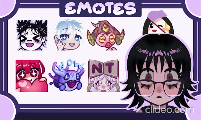 Make custom frame animated twitch emotes for you by Desolaceart | Fiverr