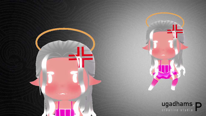 Make 3d chibi vtuber for vseeface and vrchat by Dirgaadhams | Fiverr